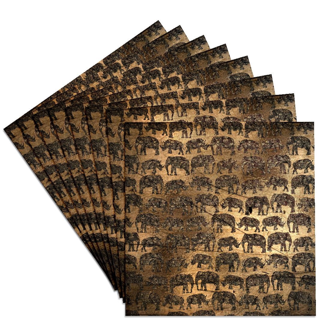 3drose, Luxury Chic Gold and Copper Animal Elephant Africa Safari ...