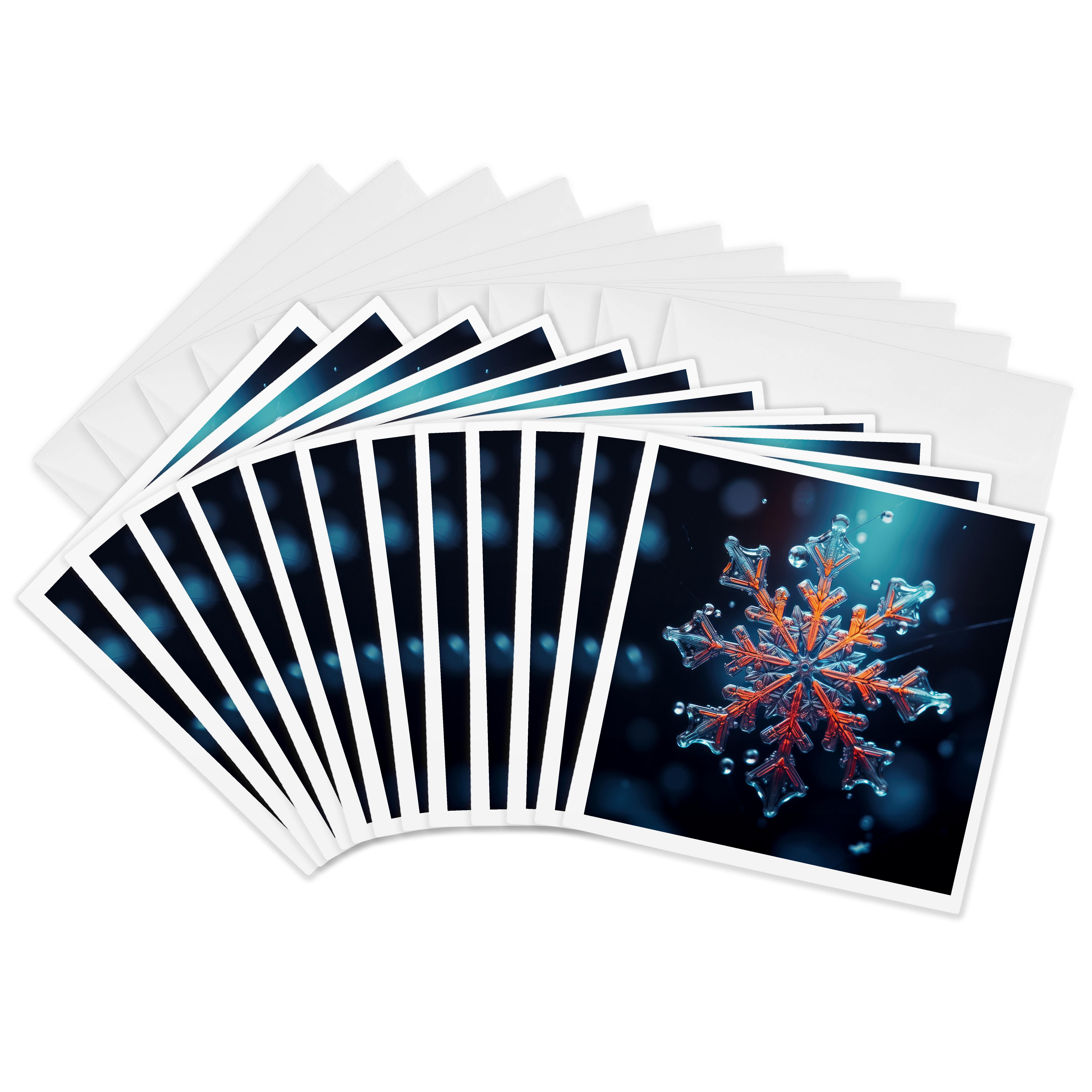 3drose, Macro Photo of a Snowflake over a Dark Background with Water ...