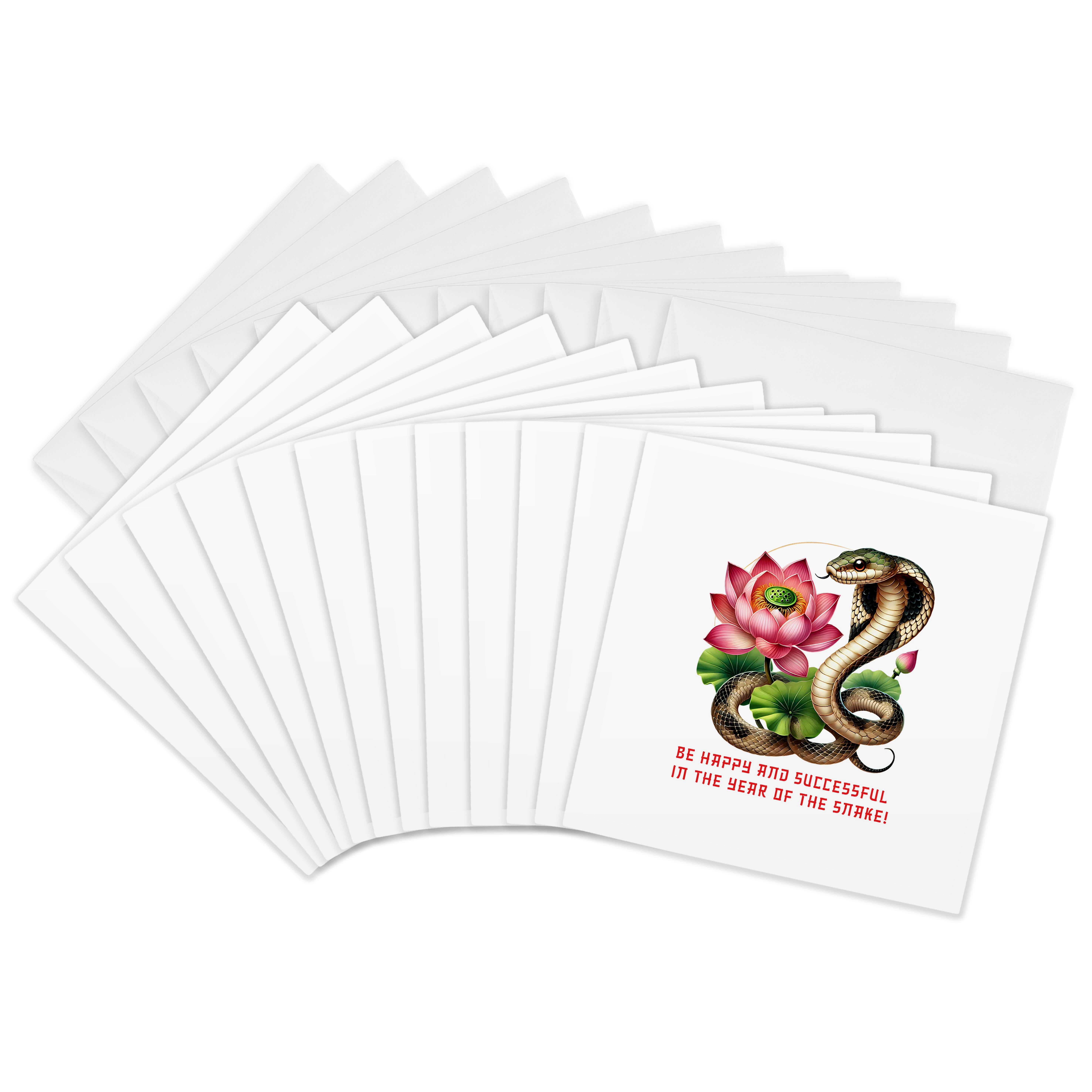 3drose, Magical Snake and Lotus Flower. Chinese Zodiac 2025. Chic Gift ...