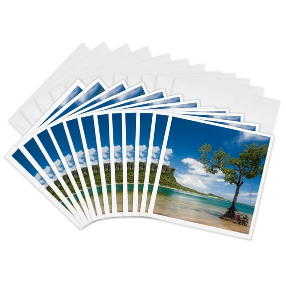 3drose, Mangrove Tree Standing in Water Near Sokehs Rock, Pohnpei ...