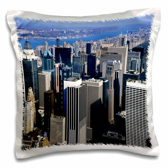 3drose, Manhatten Mid Town New York, 16x16 inch Pillow Case - Walmart.com