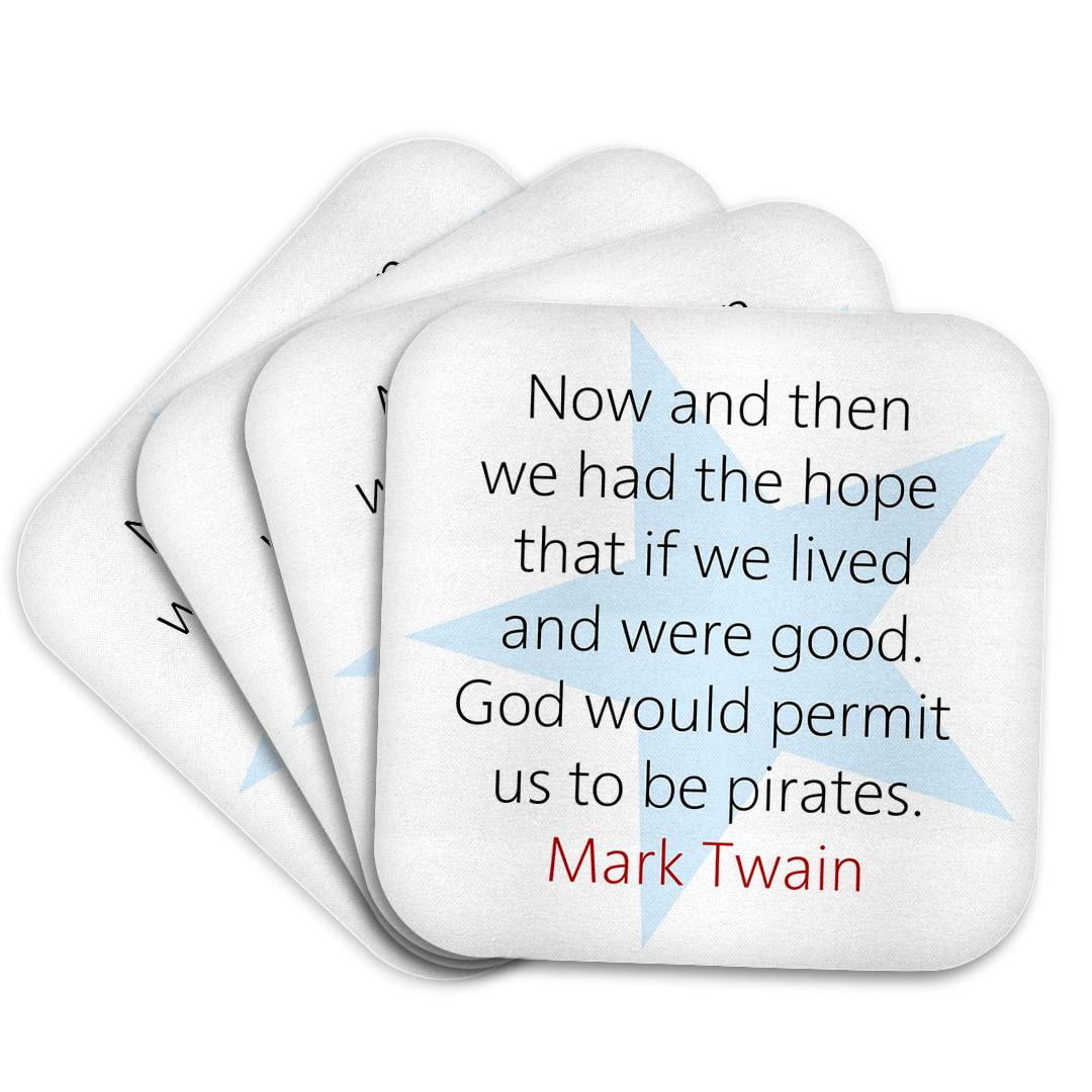 3drose, Mark Twain Quotes - Now and Then We Had the Hope, Set of 4 ...