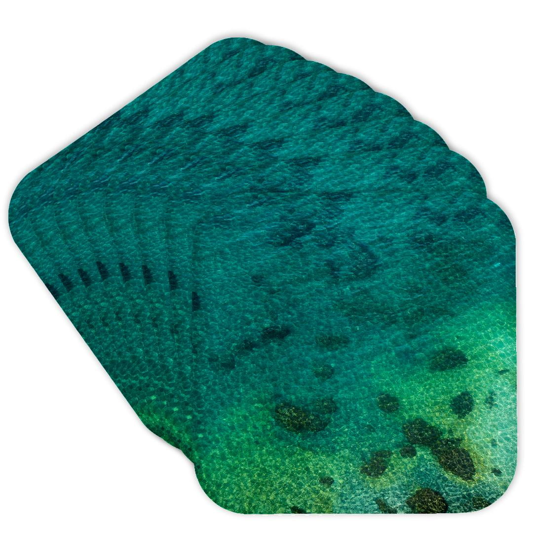 3drose, Mediterranean Water at Sorrento, Italy, Set of 8 Coasters ...