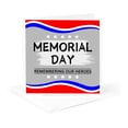 3drose, Memorial Day Remembering Our Heroes, 1 Greeting Card with ...