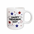 3drose, Memorial Day Typography with Star Accents, 15oz Mug - Walmart.com