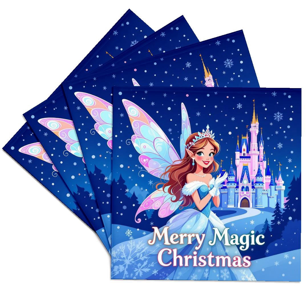 3drose, Merry Magic Christmas, a Fairy Prince and a Castle Funny Gift ...