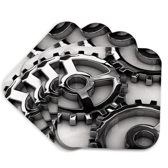 3drose, Metal Gear Gears Chrome Steel Clockwork Gearbox Cog Cogwheel ...