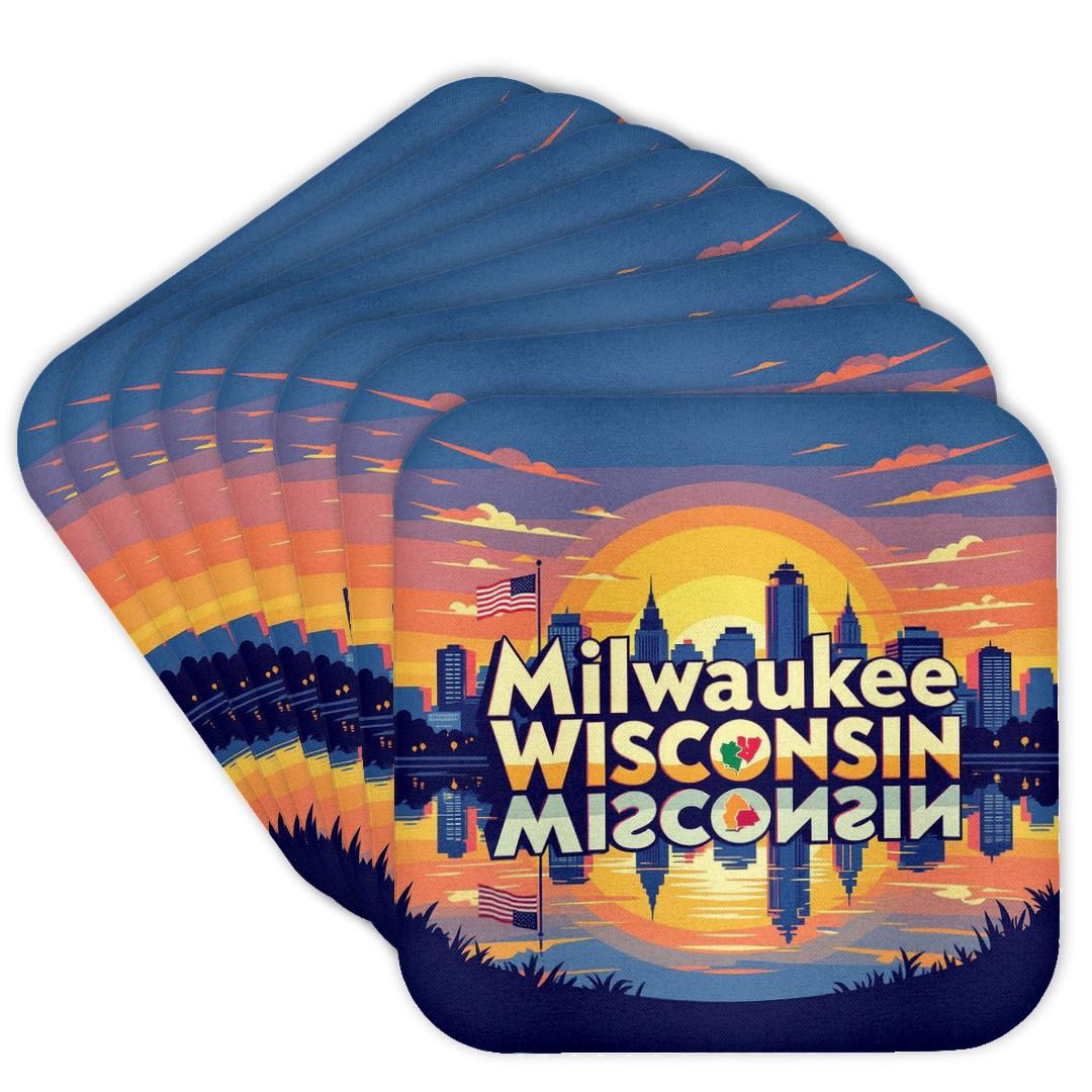 3drose, Milwaukee, Wisconsin, American Cities Colorful Artsy Gift for ...