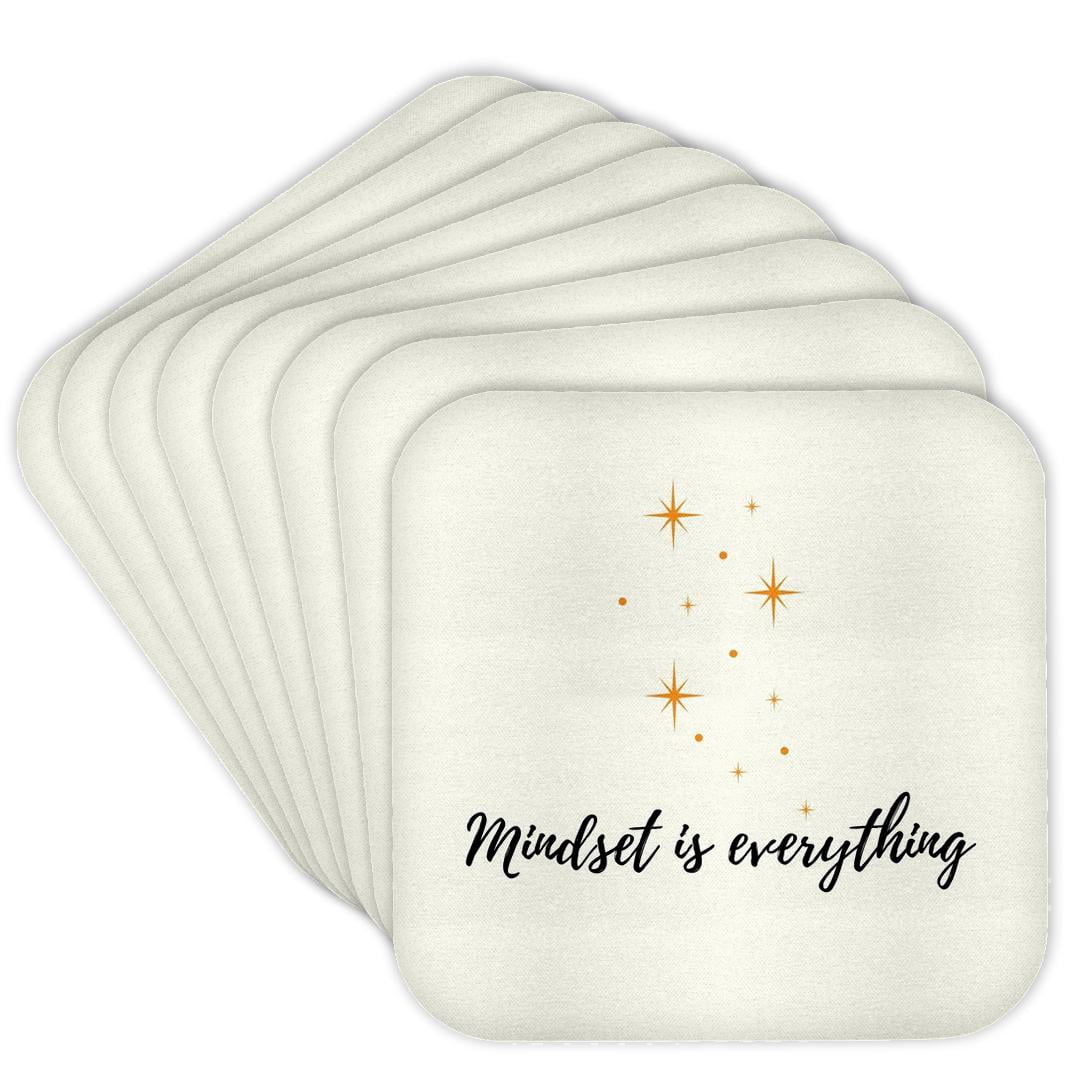 3drose, Mindset Is Everything Motivation Quotes, Set of 8 Coasters ...