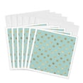3drose, Mint Green and Image of Gold Four Leaf Clover Pattern, 6 ...