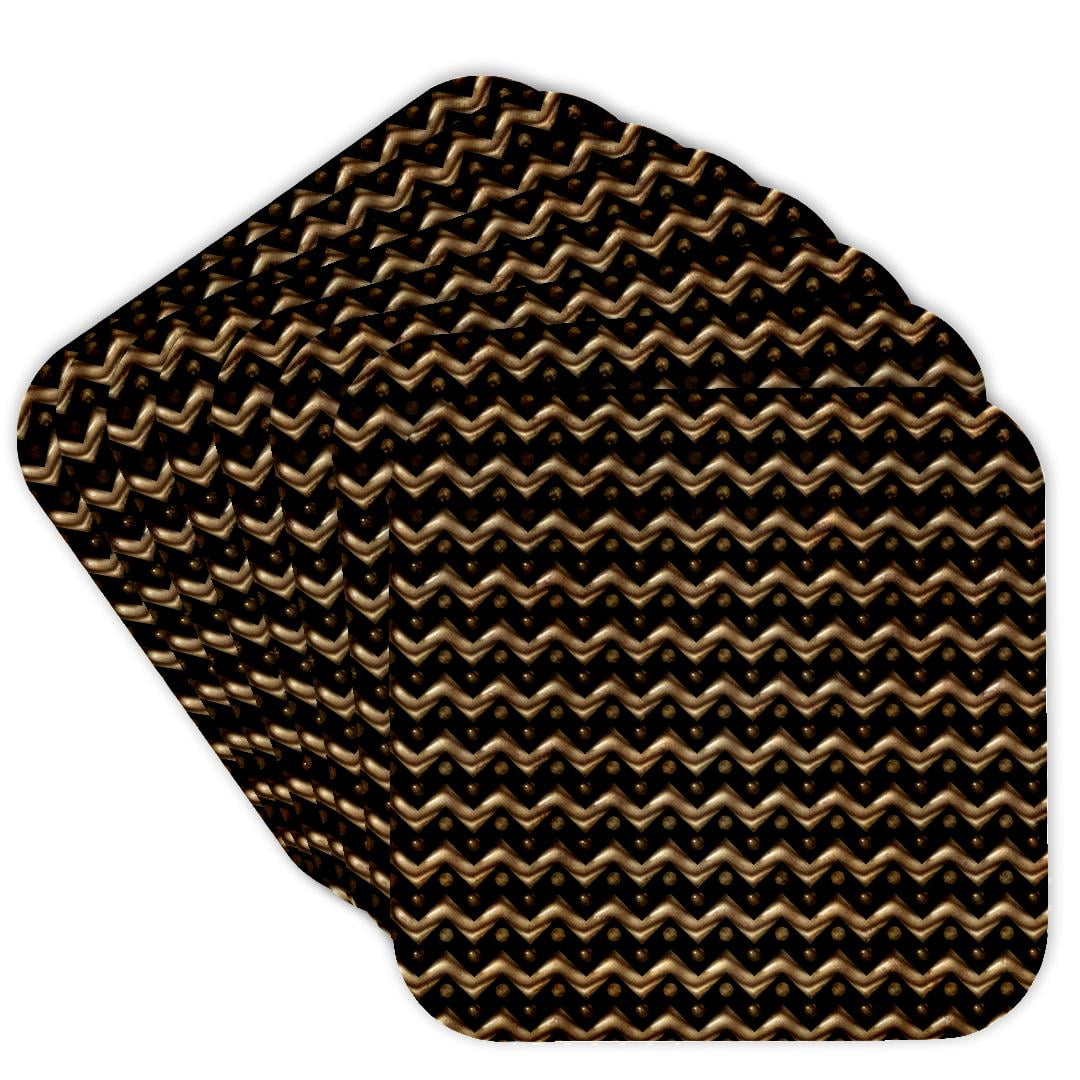 3drose, Modern Image of Bronze Metal Wavy Lines and Dots Pattern, Set ...