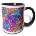 3drose, Modern Image of Shattered Colorful Glass Pattern, 15oz Two-tone ...