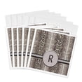 3drose, Modern Snakeskin with Round Framed Monogram Letter R, 6 ...