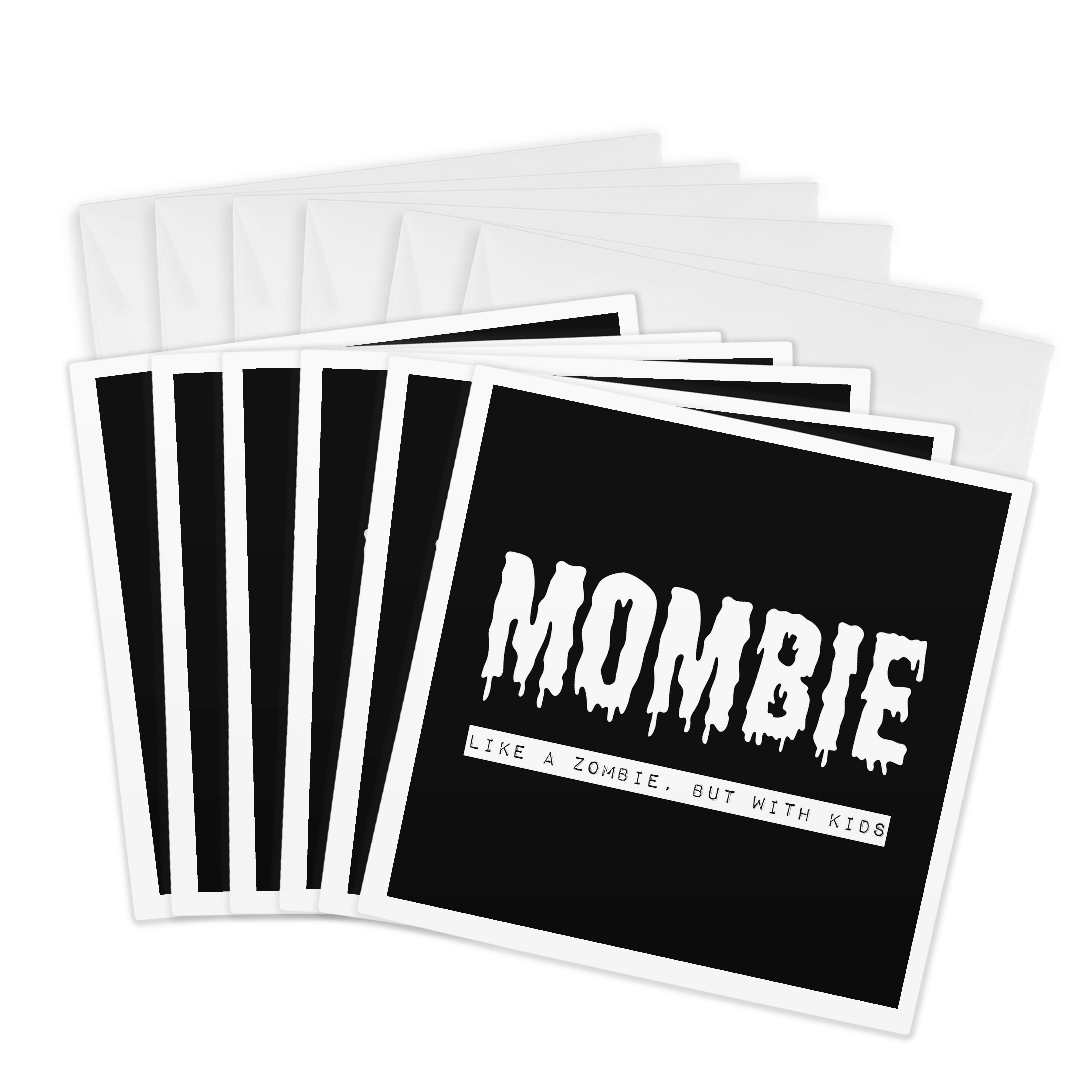 3drose, Mombie like a Zombie, but with Kids. White Letters on Black ...