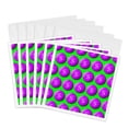3drose, Monogram Initial S in Purple Buttons over Green Background, 6 ...