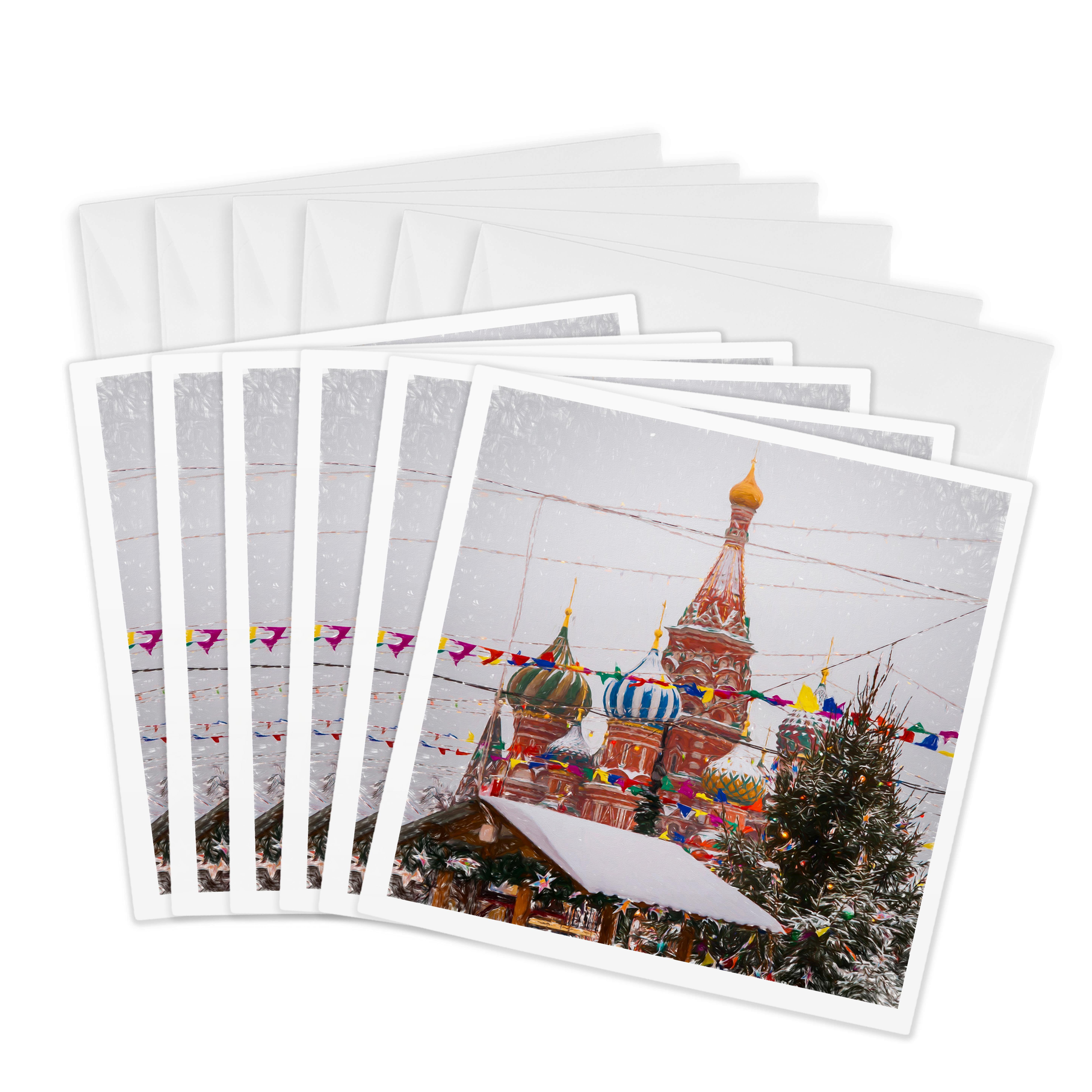 3drose, Moscow Digital Photo Art - Decorated Red Square on Christmas ...