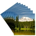 3drose, Mount Rainier Above Reflection Lakes, Mount Rainier Np ...