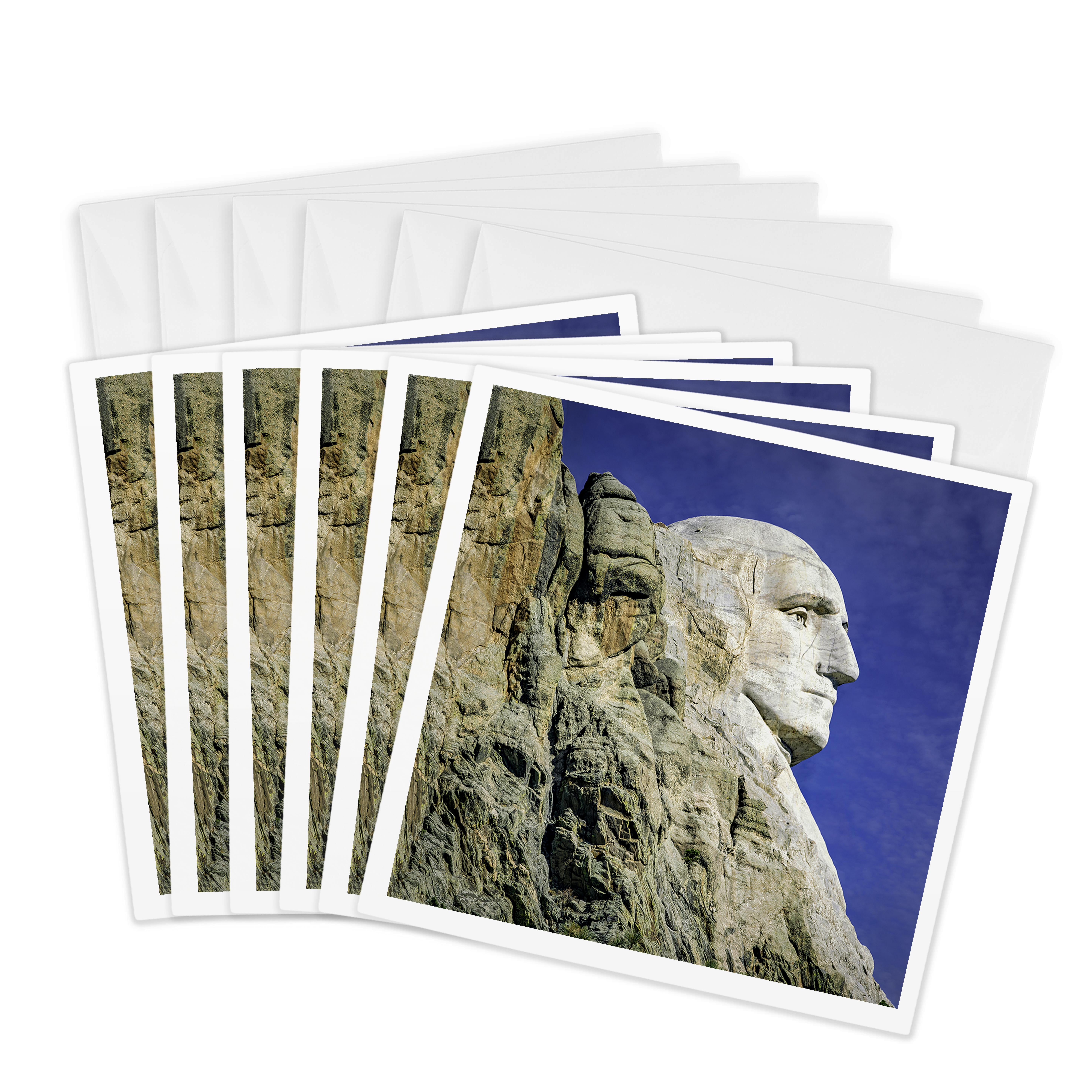 3drose, Mount Rushmore National Monument Washington Profile, 6 Greeting ...