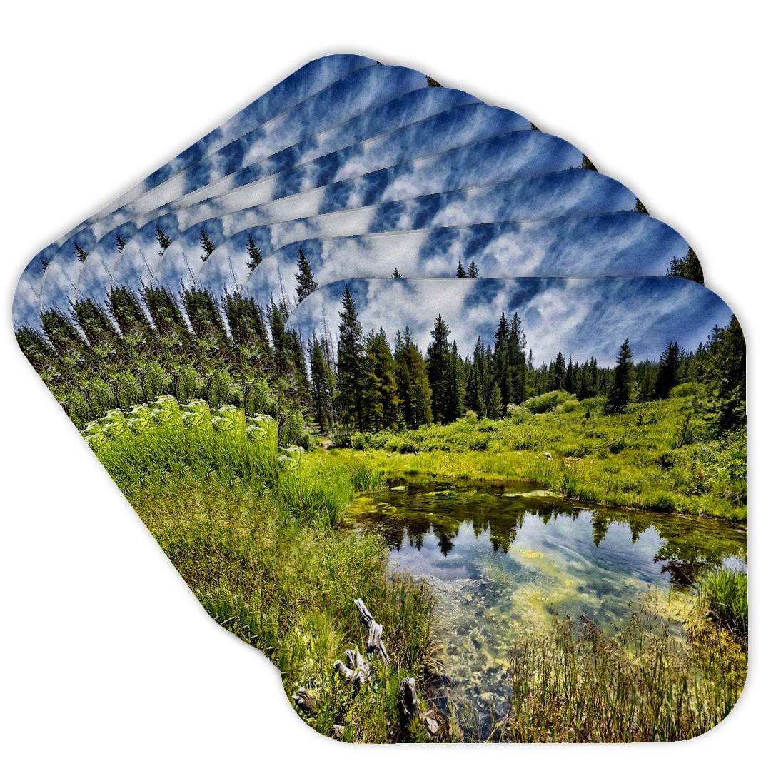 3drose, Mountain Bog Pond in Breckinridge, Colorado, Set of 8 Coasters ...
