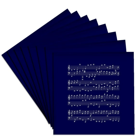 3drose, Musical Staff on Blue. Abstract Decorative Pattern for Fun, Set ...