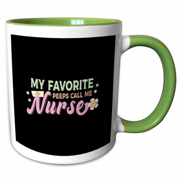 3drose, My Favorite People Call Me Nurse. Stylish Text Art on Black ...