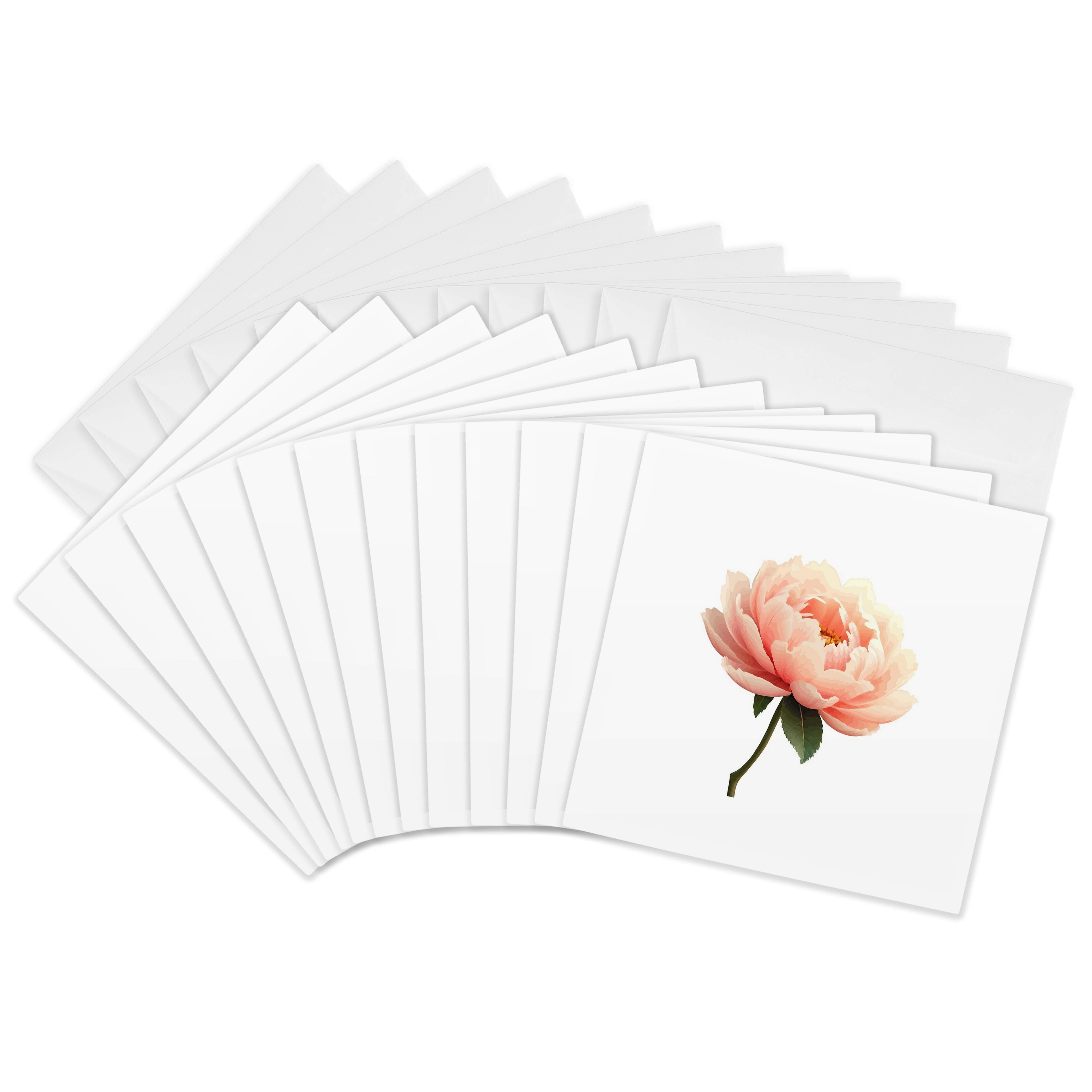 3drose, Narcissus Paperwhites Flower Cut Out, 12 Greeting Cards with ...