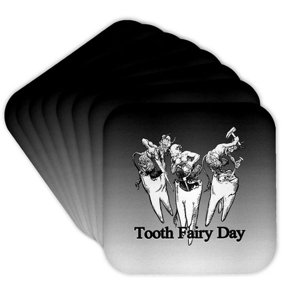 3drose, National Tooth Fairy Day with Fun Illustration of Toothache ...