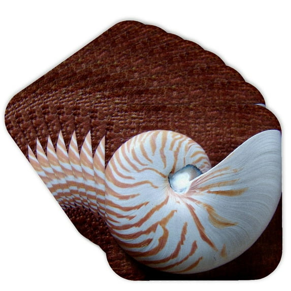 3drose, Nautilus Shell Ii, Set of 8 Coasters - Soft - Walmart.com