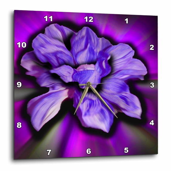 3drose, Neon Purple Flora, Contemporary Neon Floral Design in Purple ...
