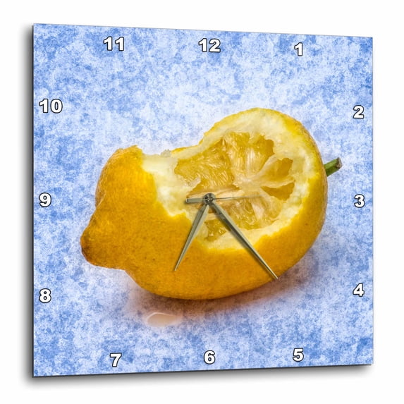 3drose, Nibbled Lemon. Keep Smiling, Funny Composition, 15x15 Wall ...