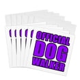 3drose, Official Dog Walker Purple, 6 Greeting Cards with Envelopes ...