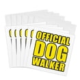 3drose, Official Dog Walker Yellow, 6 Greeting Cards with Envelopes ...