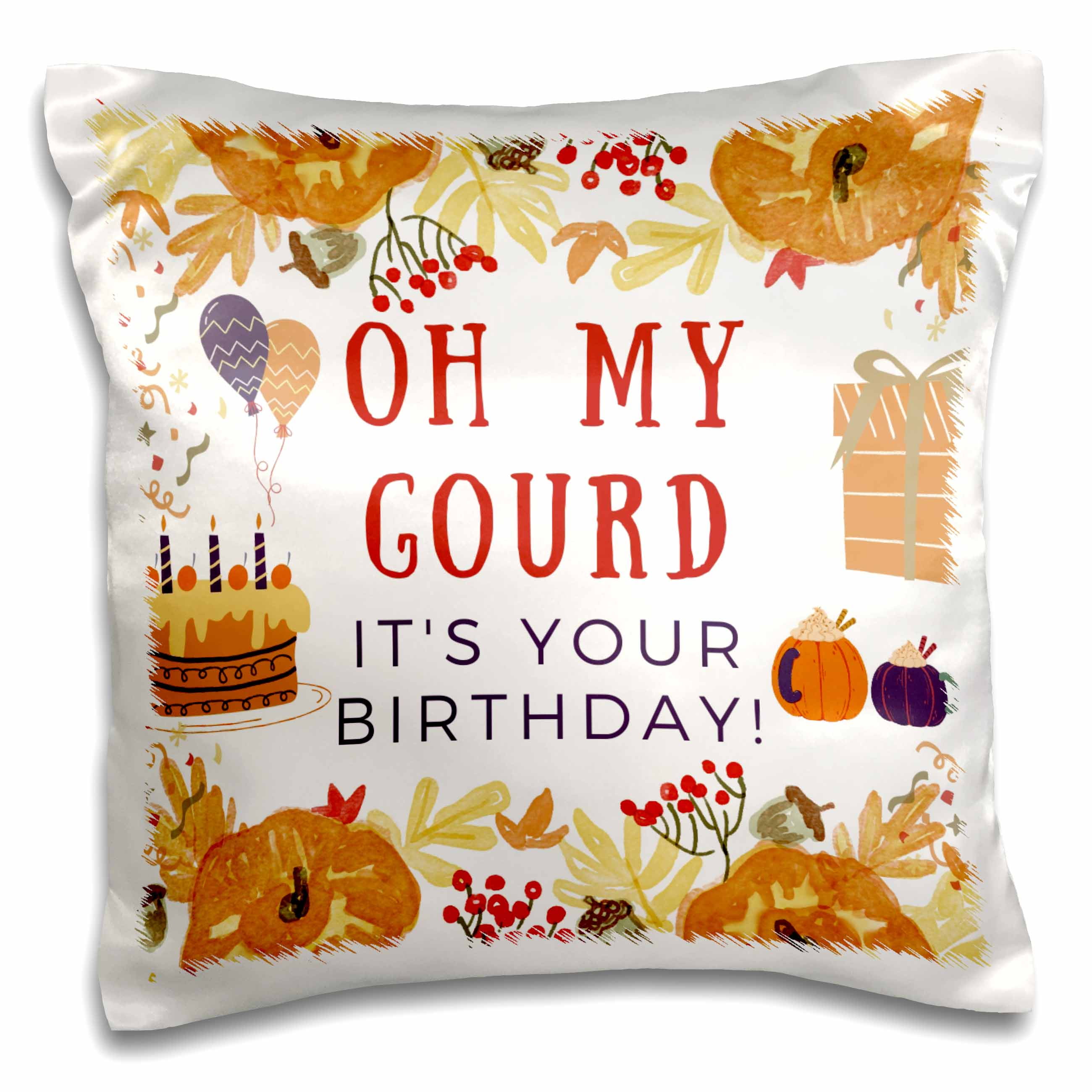 3drose, Oh My Gourd Its Your Birthday - Pumpkin Spice Lover Autumn Fall ...