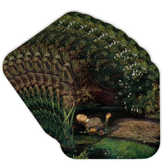 3drose, Ophelia by John Everett Millais, Set of 8 Coasters - Soft ...