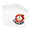 3drose, Orange Life Buoy Ring, Rope, Black Anchor, Text Lifeguard on ...