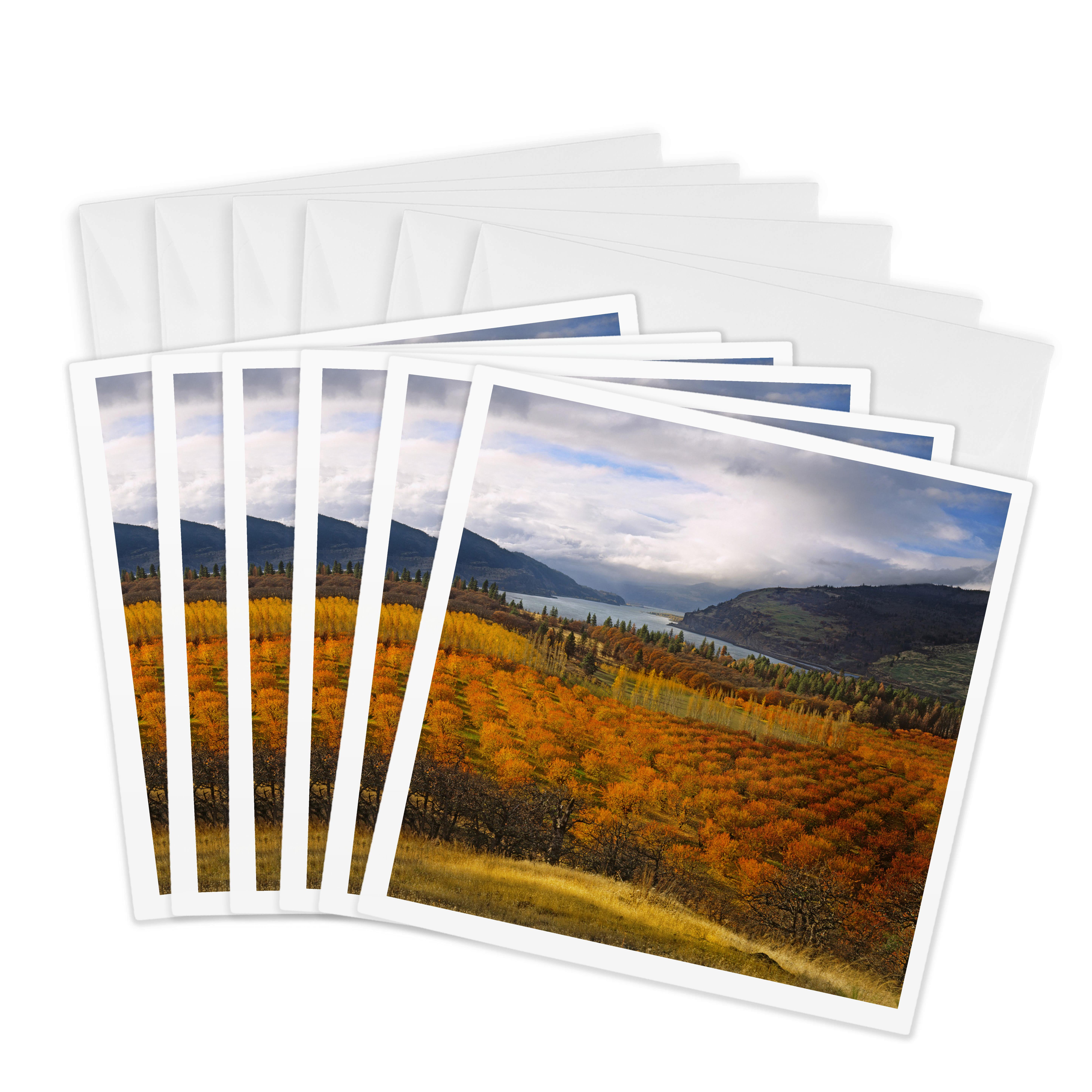 3drose, Oregon, Mosier. Cherry Orchards Agriculture - Us38 Bja0137 ...