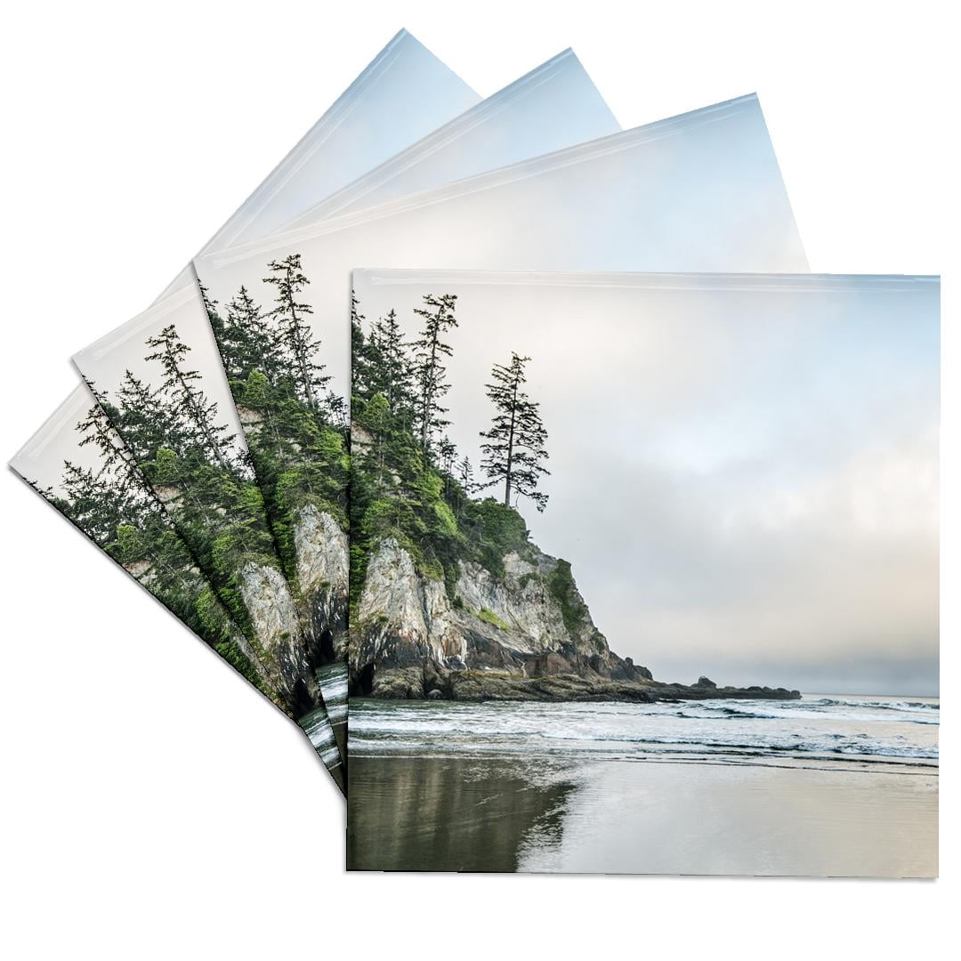 3drose, Oregon. Oswald West State Park, Short Sand Beach., Set of 4 ...