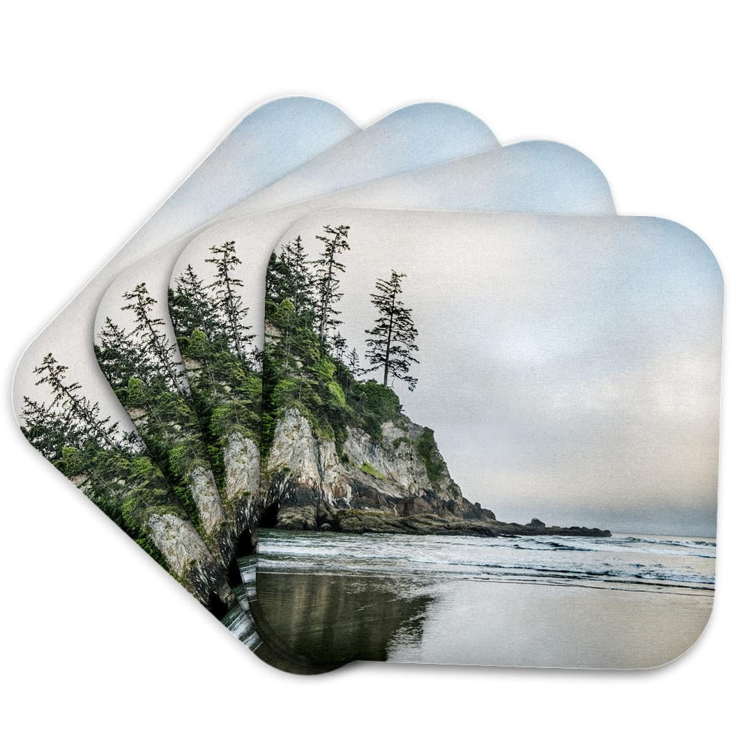 3drose, Oregon. Oswald West State Park, Short Sand Beach., Set of 4 ...