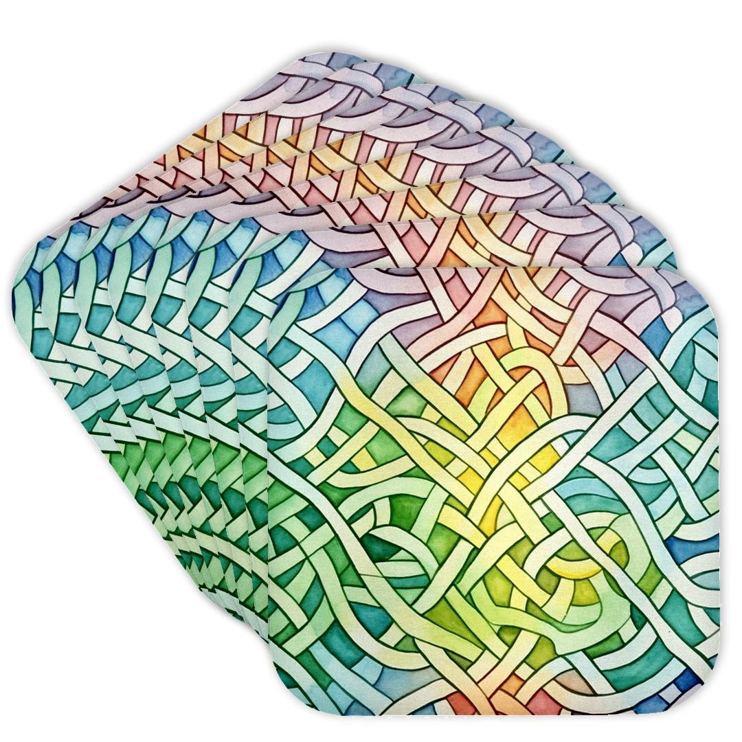 3drose, Original Celtic Knot Pattern of Yellow, Blue, Green Colors ...