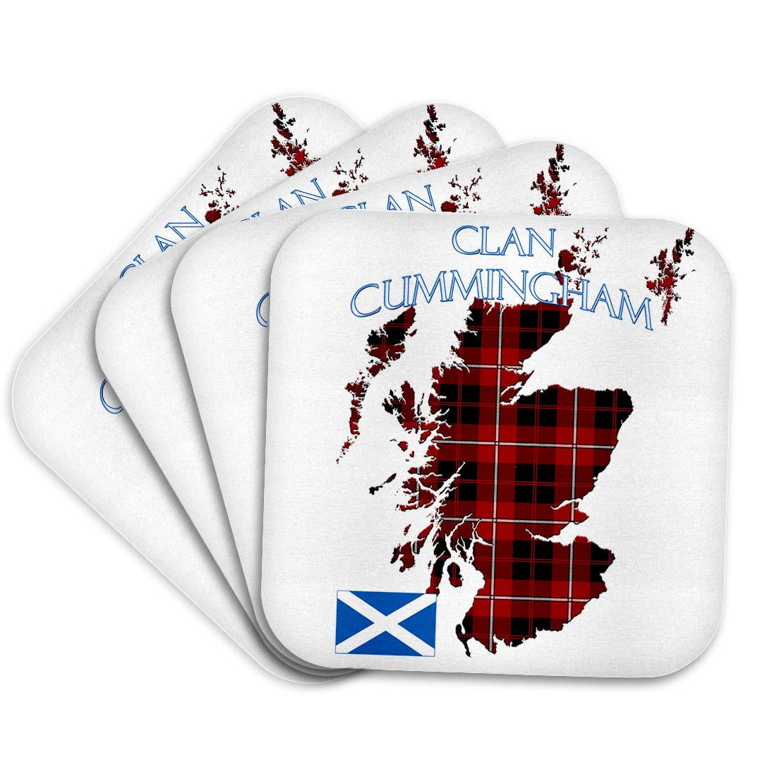 3drose, Outline of Scotland with the Cummingham Clan Family Tartan ...