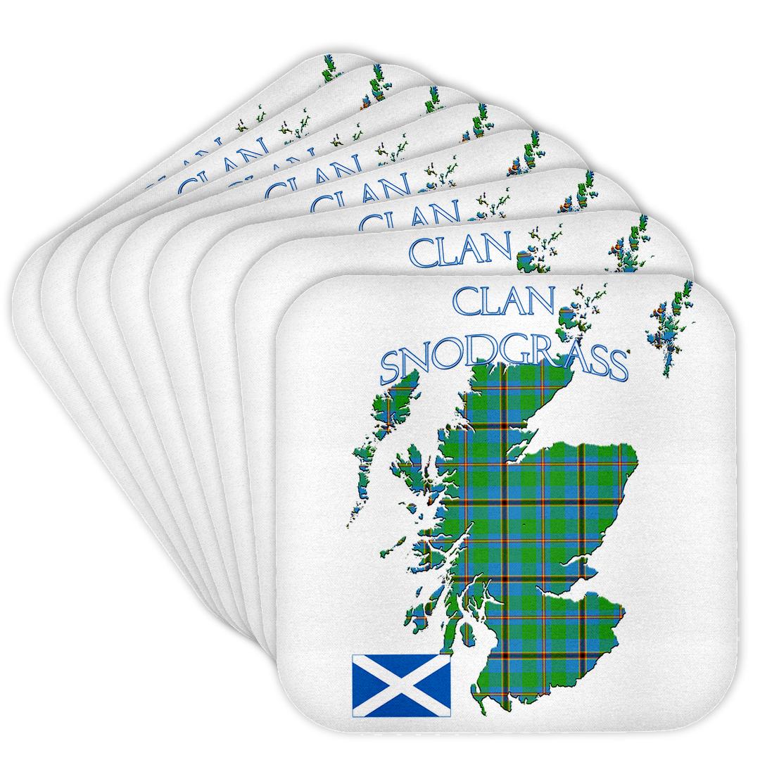 3drose, Outline of Scotland with the Snodgrass Clan Family Tartan., Set ...