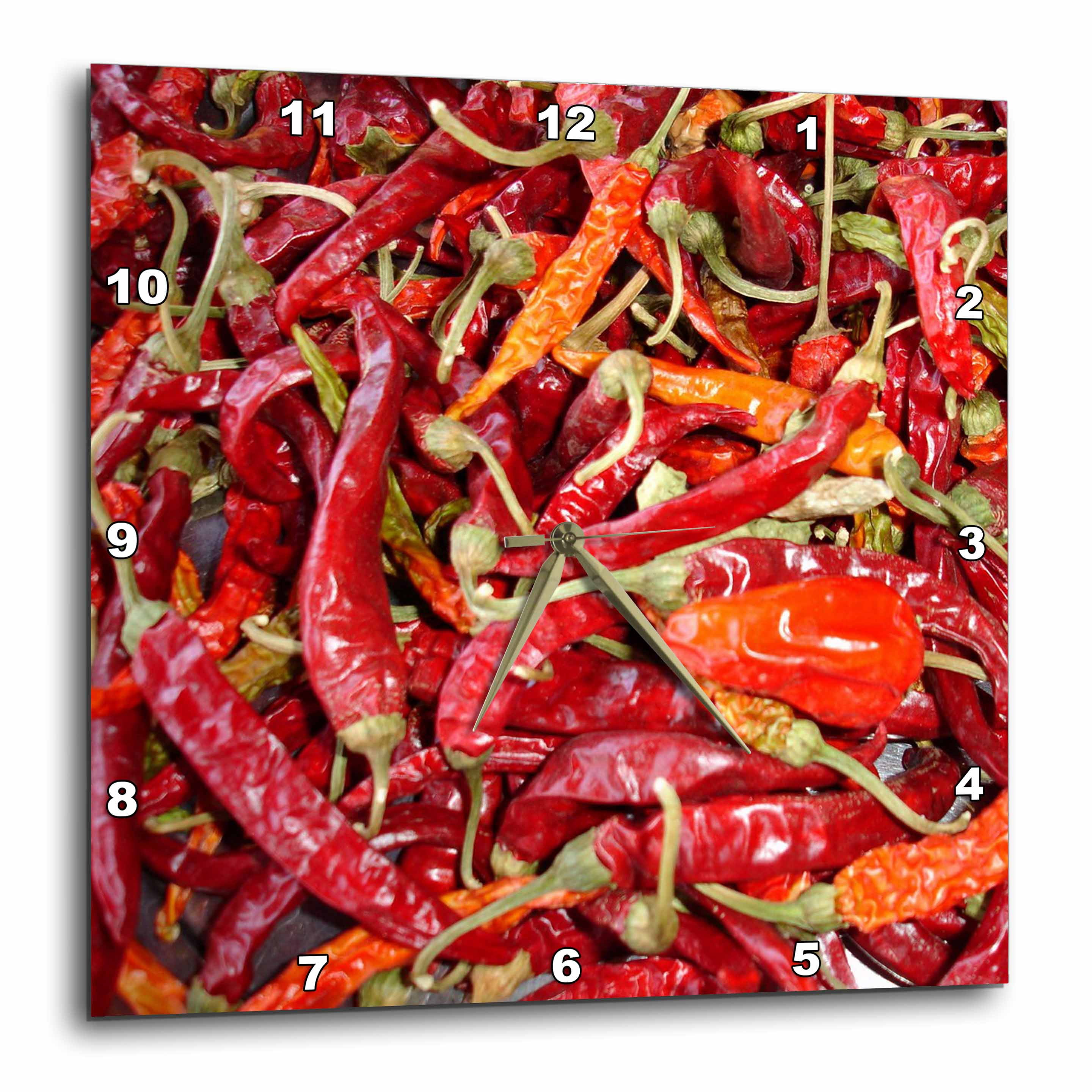 3drose, Overhead Shot of Mediterranean Red Chili Peppers Being Dried ...