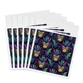 3drose, Pattern of Cryptic Mardi Gras Masks, Colorful Feathers, Beads ...