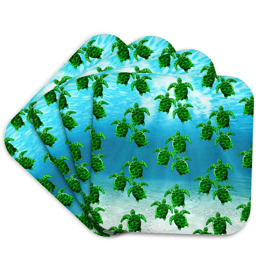 3drose, Pattern of Three Endangered Green Sea Turtles Underwater ...