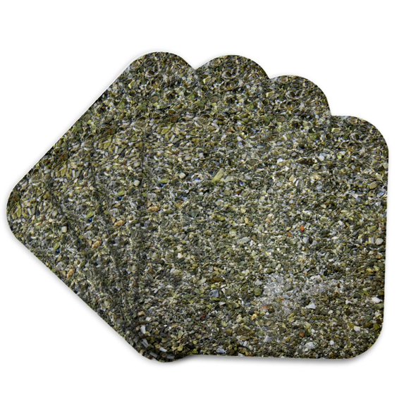 3drose, Pebble Riverbed Azmak River Akyaka Turkiye, Set of 4 Coasters ...