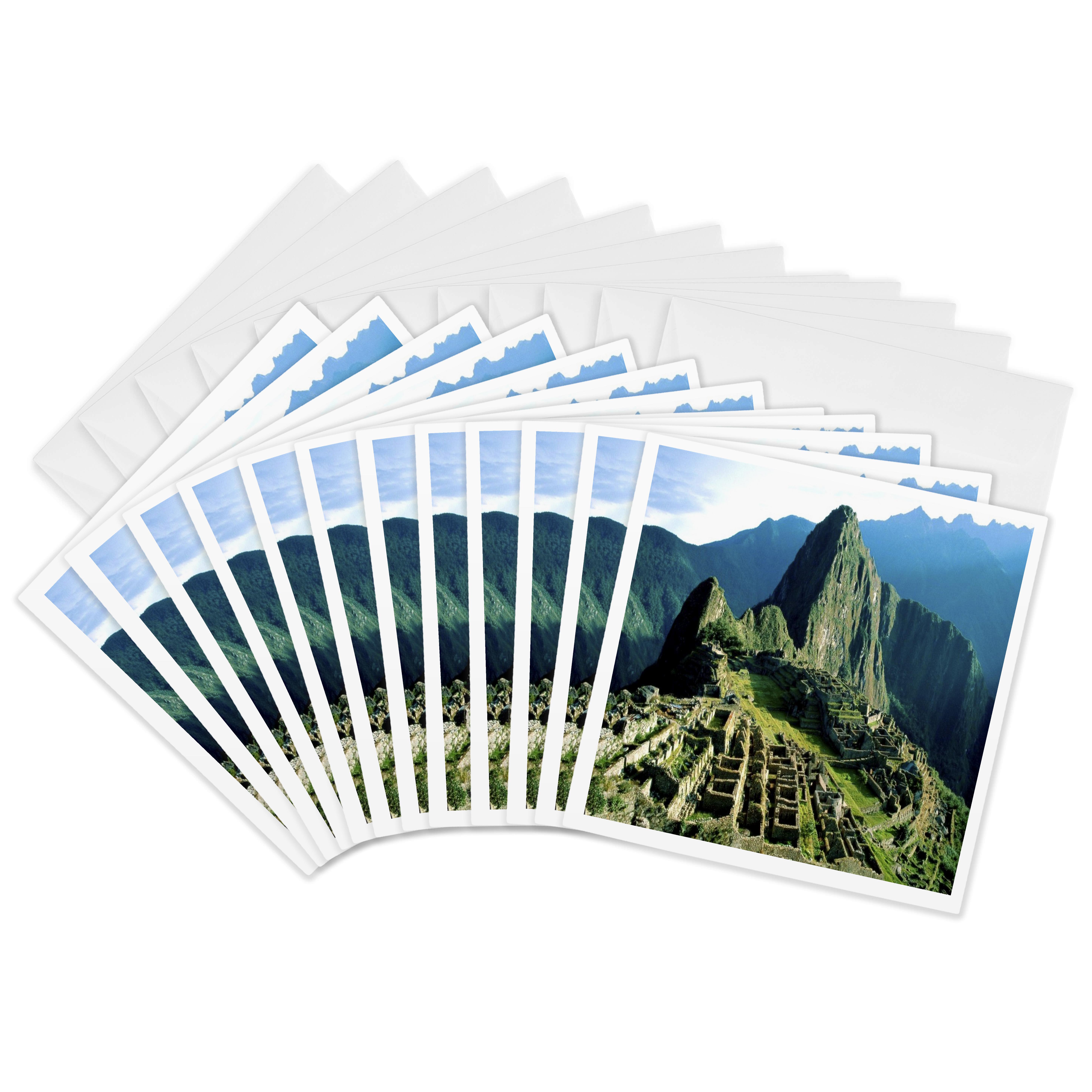 3drose, Peru Lost City of the Incas, 12 Greeting Cards with Envelopes ...