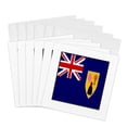 3drose, Photo of Turks and Caicos Flag Button, 6 Greeting Cards with ...