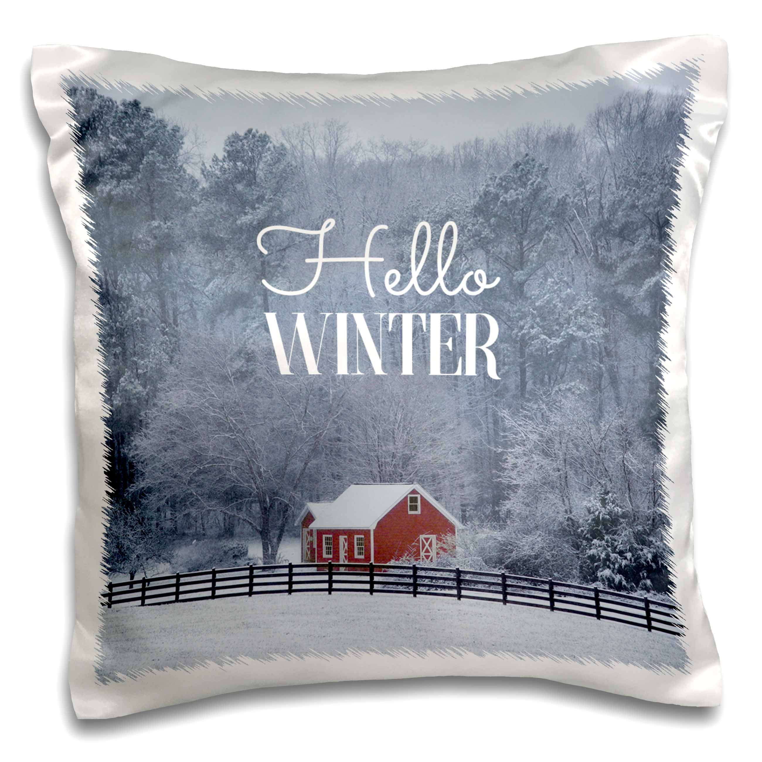 3drose, Photograph of Litte Red Barn in the Freshly Fallen Snow. Hello ...