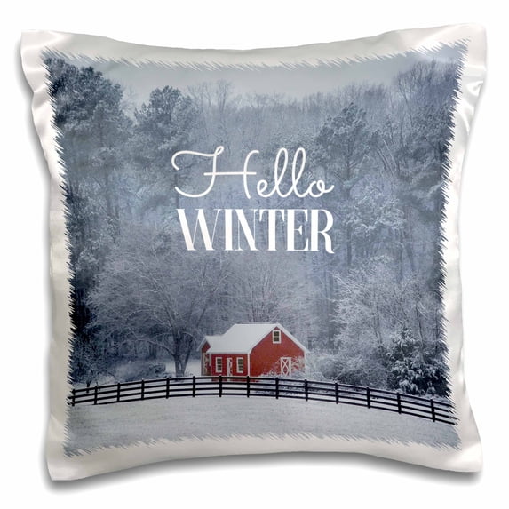 3drose, Photograph of Litte Red Barn in the Freshly Fallen Snow. Hello ...