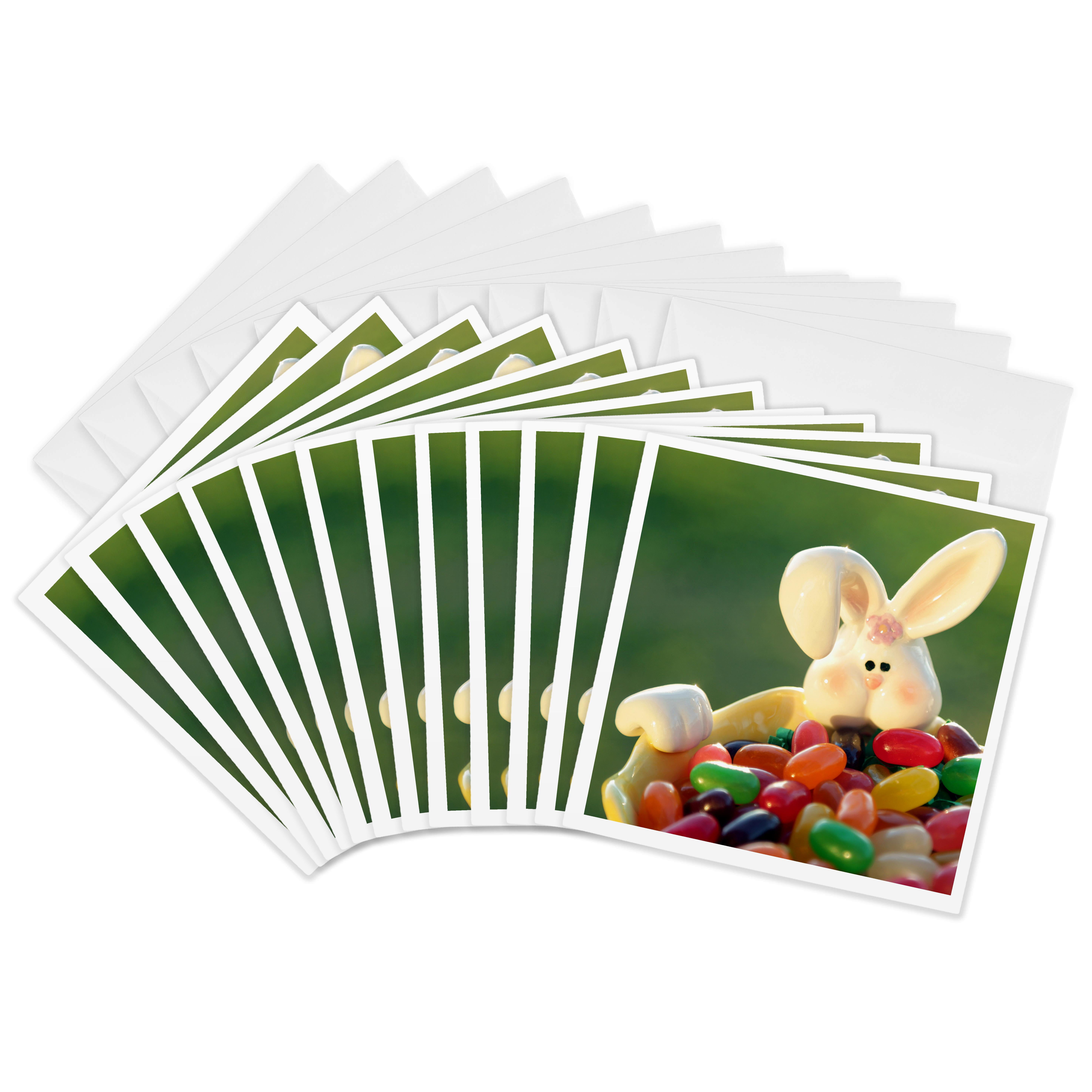 3drose, Photograph of a Ceramic Easter Bowl Filled with Colorful Jelly ...